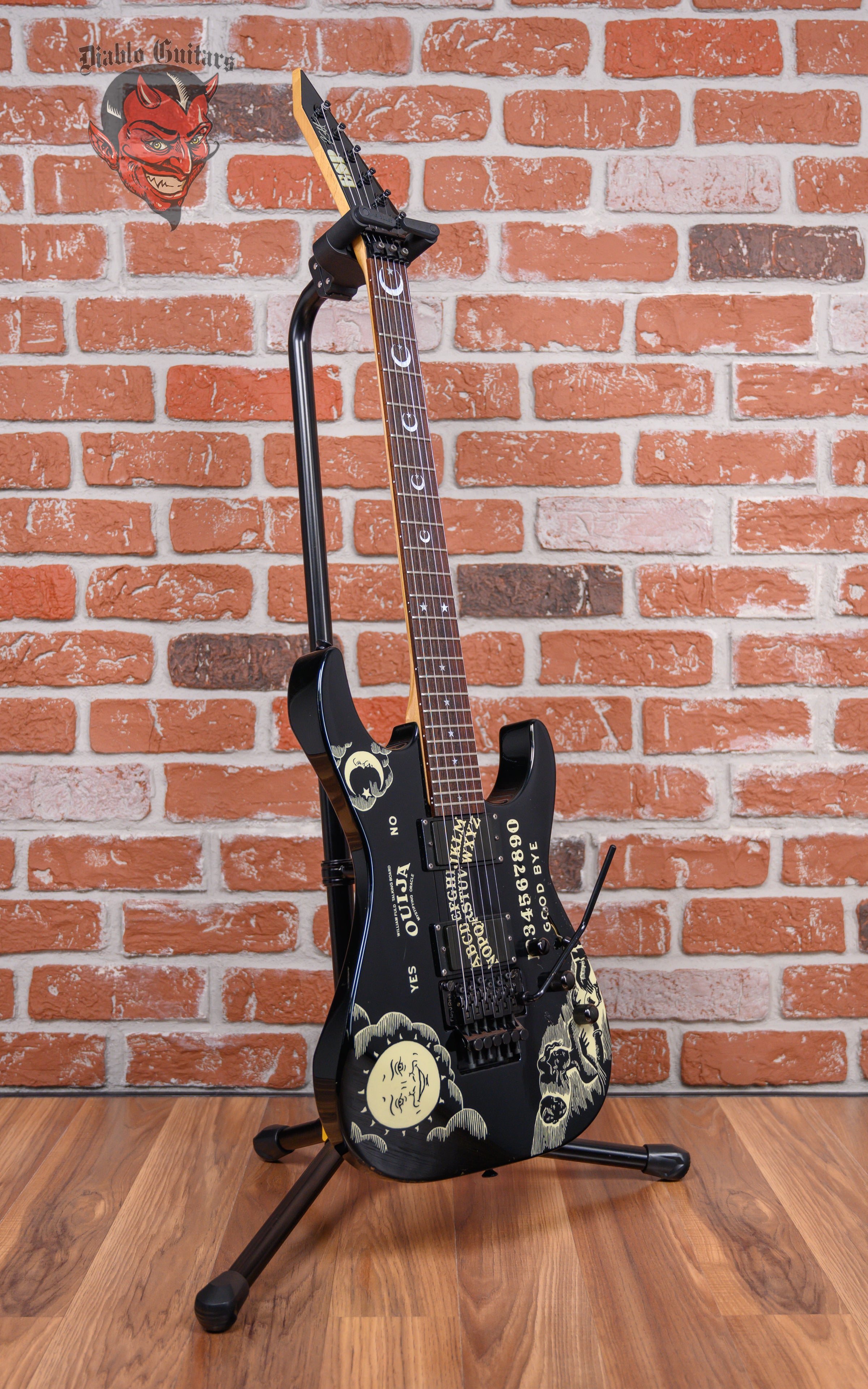 ESP Signature Series KH-2 Black w/ Ouija Graphic 1997 w/OHSC – Diablo ...