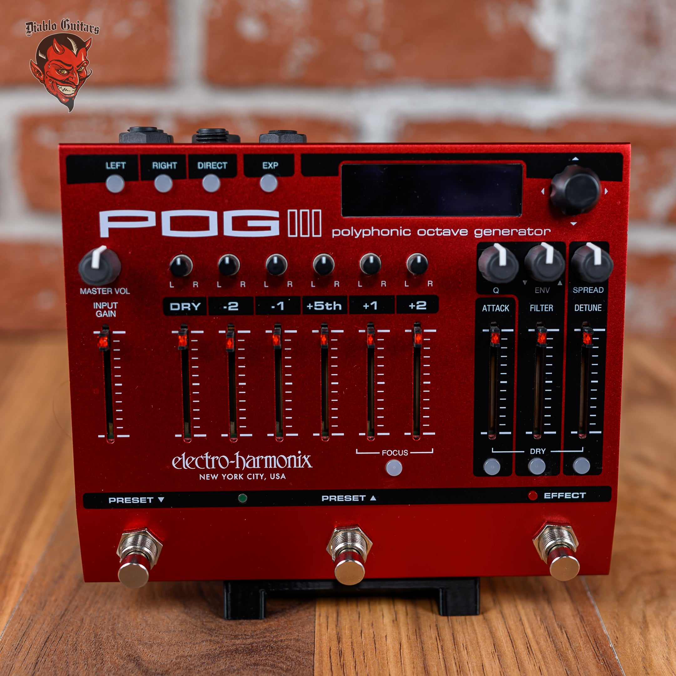Electro-Harmonix POG3 Polyphonic Octave Generator Red – Diablo Guitars