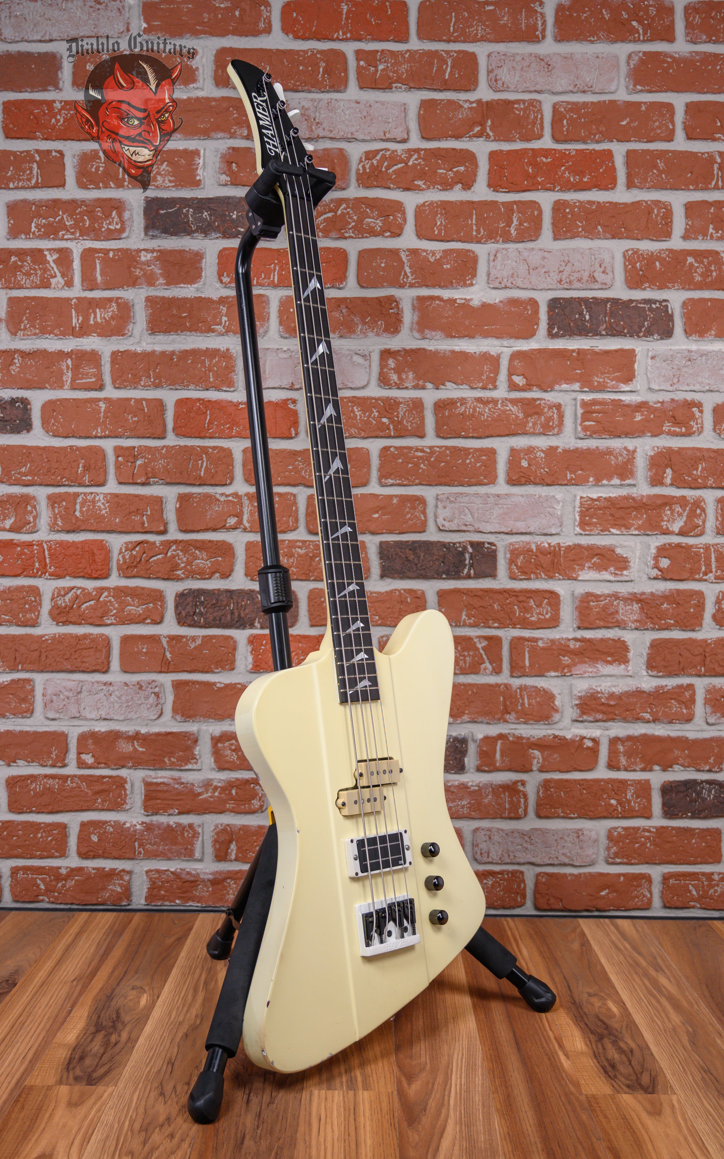 Hamer FBIV Classic White Built for Eric Brittingham of Cinderella 1988 ...