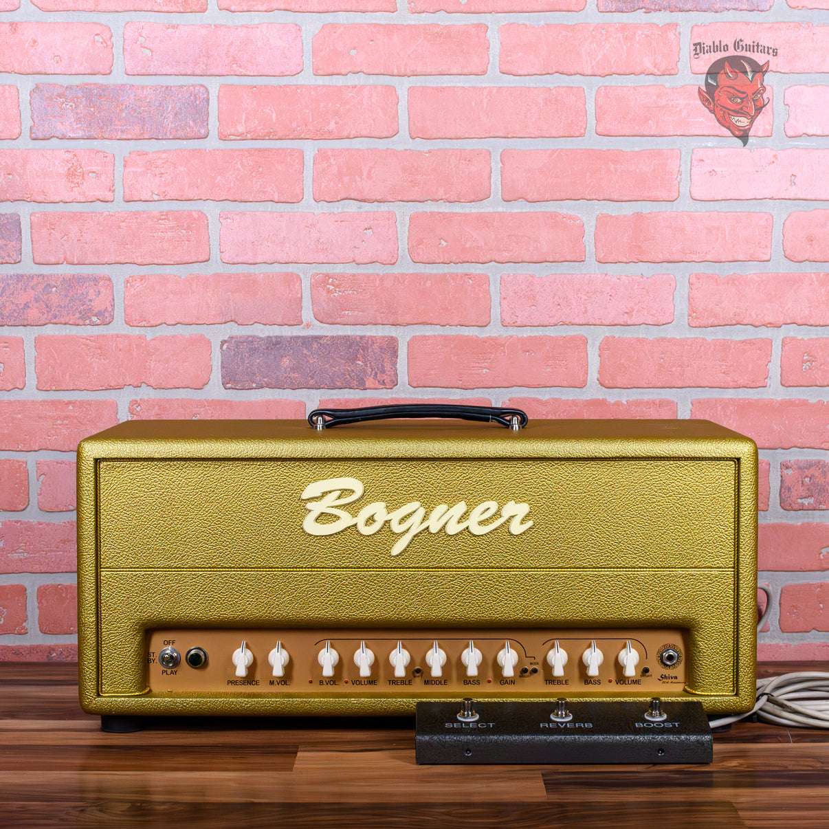 Bogner Shiva 20th Anniversary 6L6 60-Watt Head Gold Tolex – Diablo Guitars