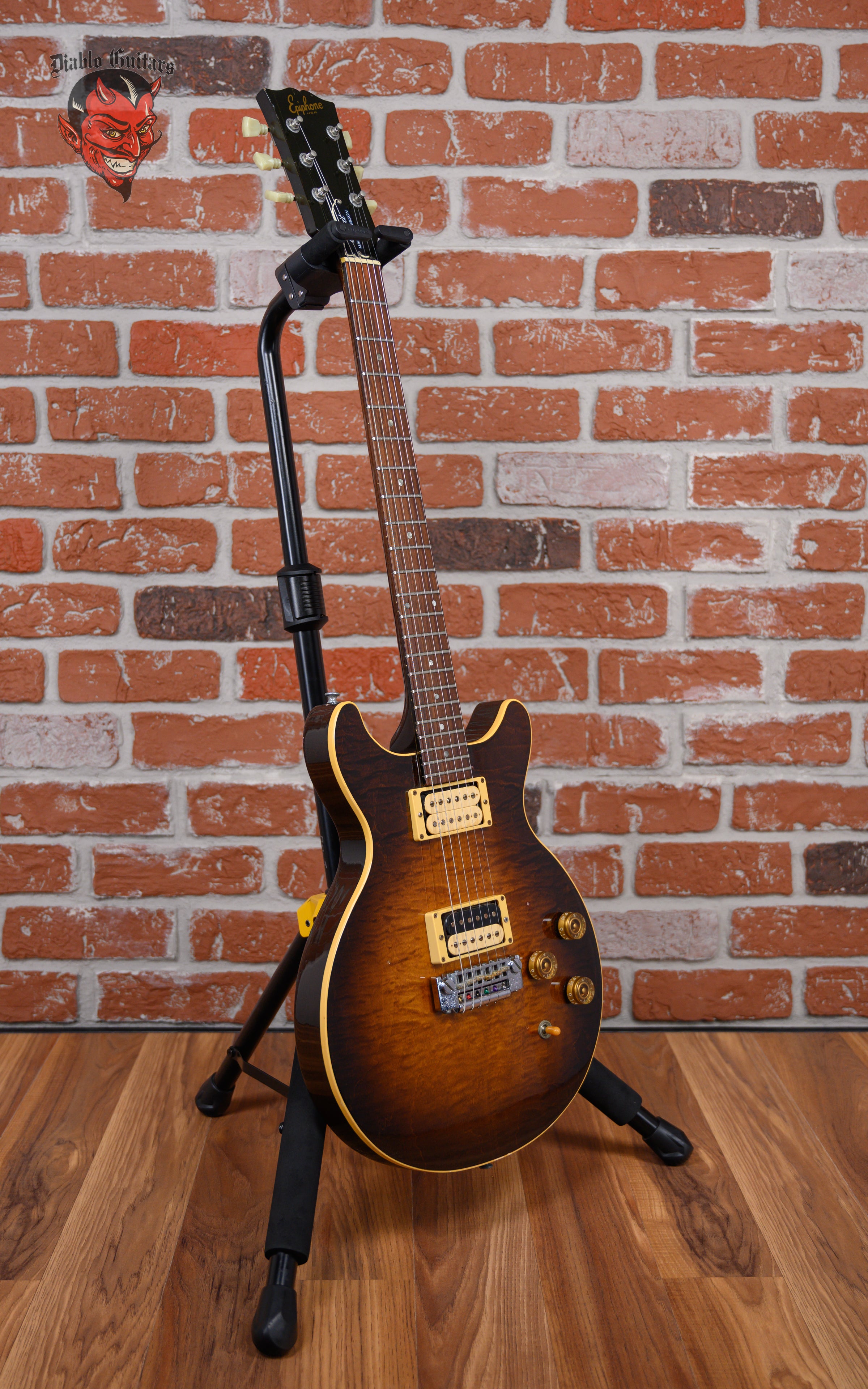 Epiphone USA Spirit Figured Maple Top Sunburst 1982 w/OHSC – Diablo Guitars
