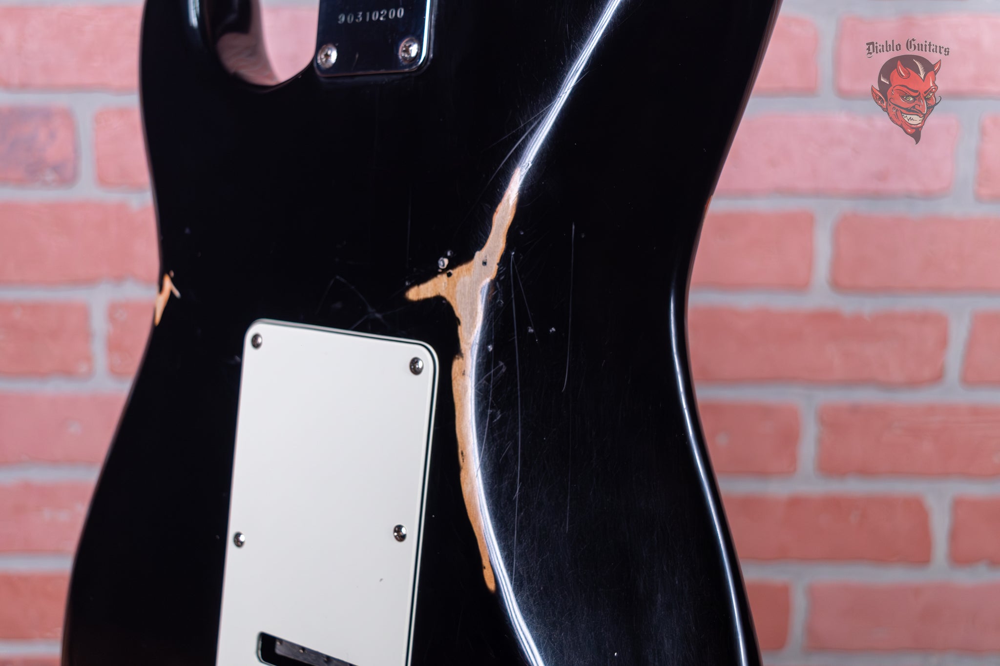 Medium Rare Guitars Diablo “Rat Strat” Relic Black Over Sunburst Heavy ...