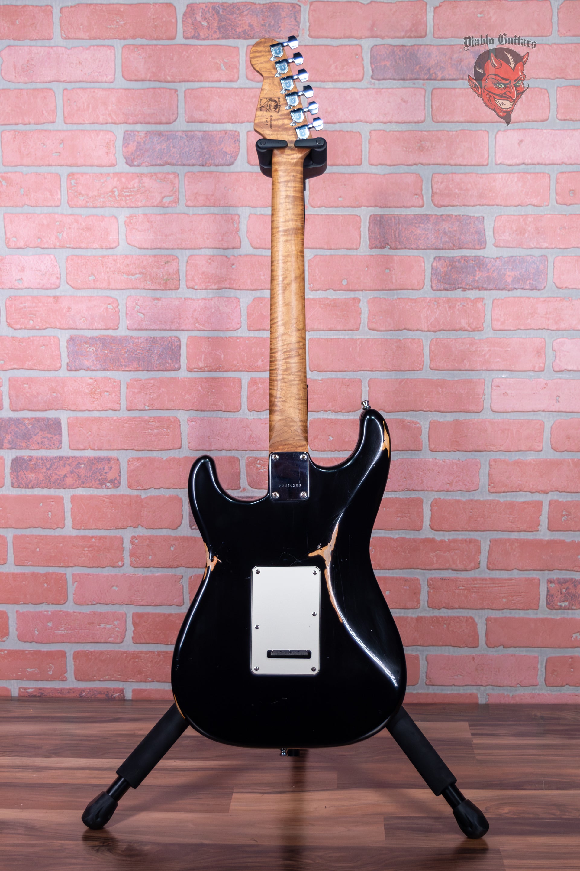 Medium Rare Guitars Diablo “Rat Strat” Relic Black Over Sunburst Heavy ...