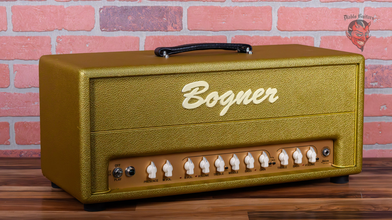 Bogner Shiva 20th Anniversary 6L6 60-Watt Head Gold Tolex – Diablo Guitars